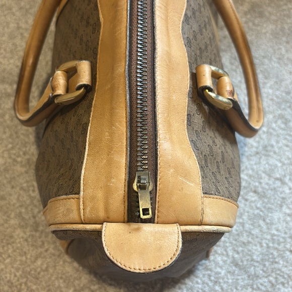 Gucci | Bags | Vintage 97s Gucci Boston Bag With Mini Gg Logo | Poshmark